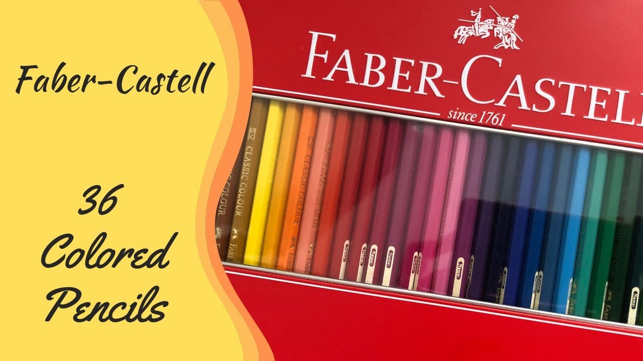 Faber-Castell Colored Pencil Swatches | 36 Colors | VeeColors # ...