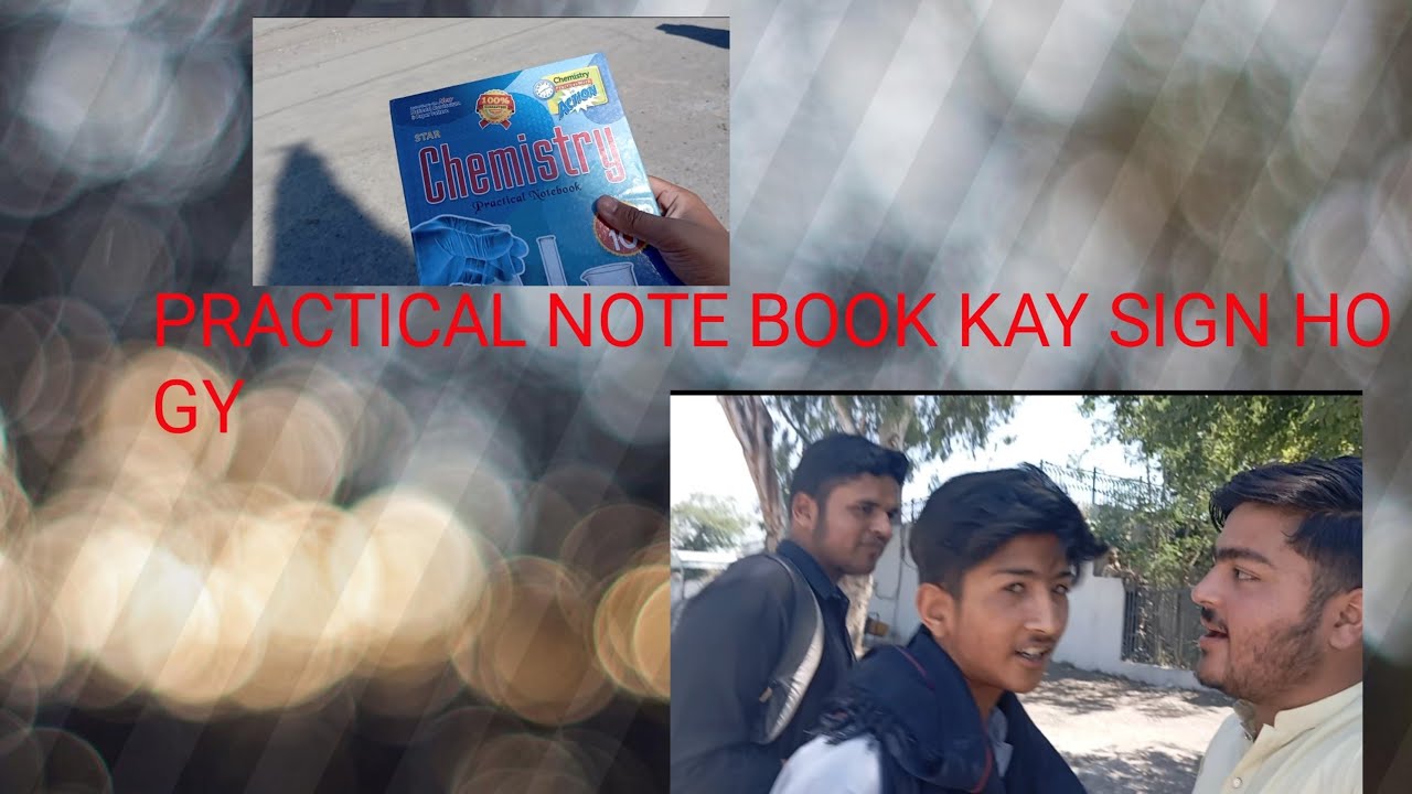 Practical ki Note Book Kay sign ho gy#vlogs - YouTube