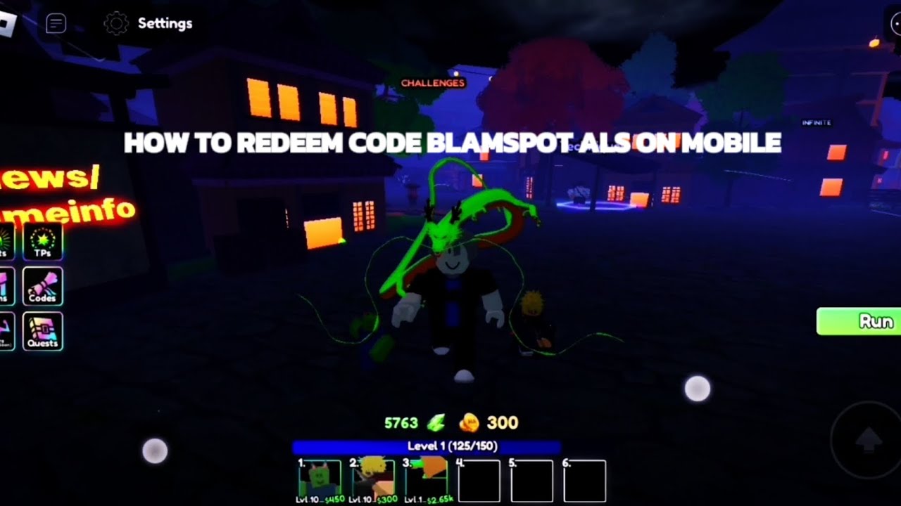 How to redeem BlamSpot code Anime Last Stand on mobile#animelaststand # ...