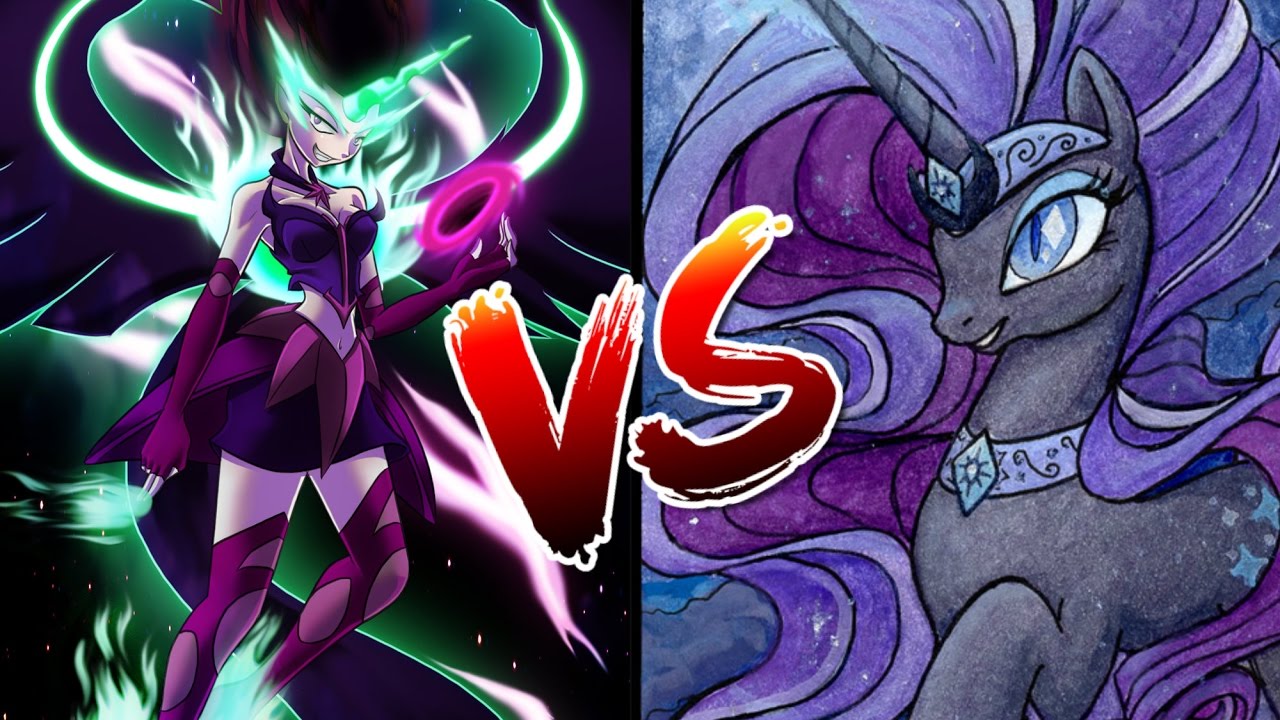 Midnight Sparkle VS Nightmare Rarity MLP Rap - YouTube