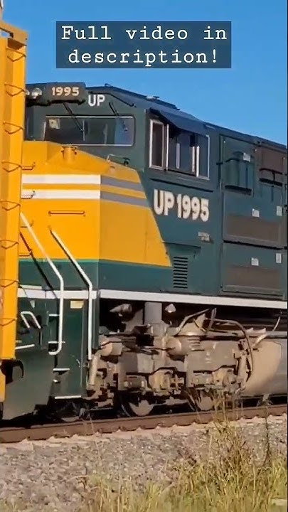 Well That Was Unexpected! UP 1995, The Chicago Northwestern Heritage Unit, On DPU Duty On The Ks ...