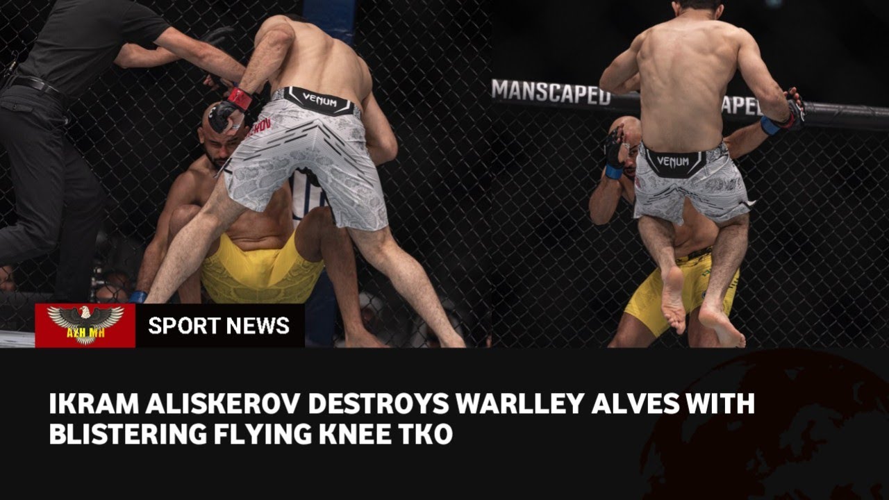 UFC 294 results: Ikram Aliskerov stops Warlley Alves with flying knee ...