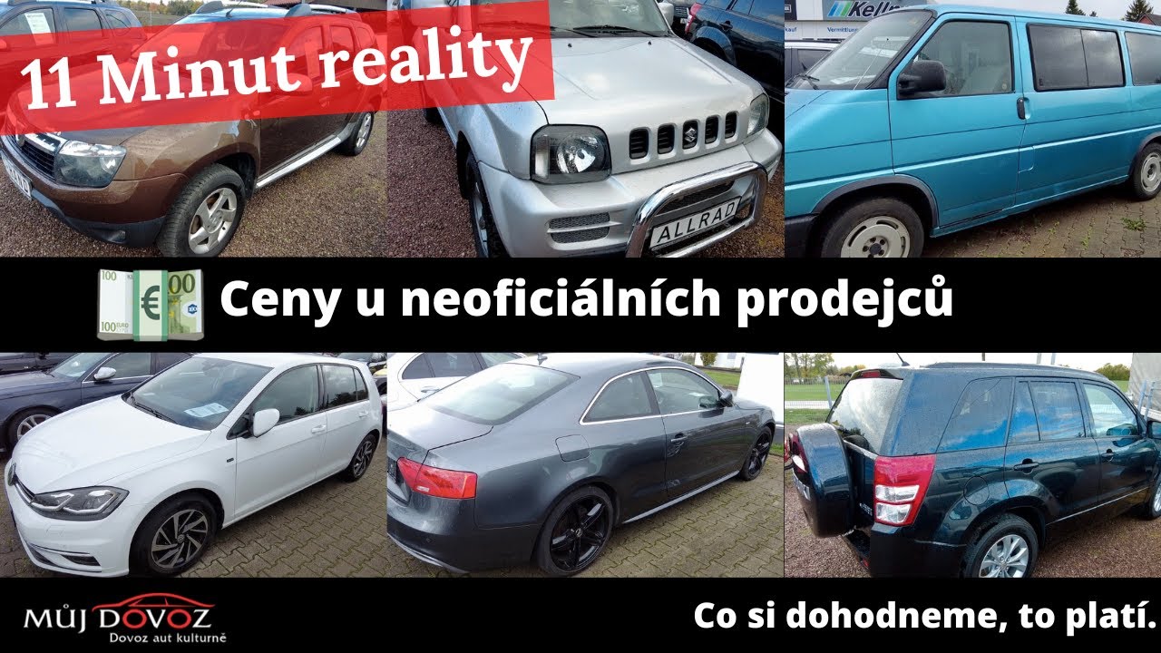 REALITA! Ceny ojetých aut? Německý autobazar LIVE: Dacia Duster, VW T4 ...