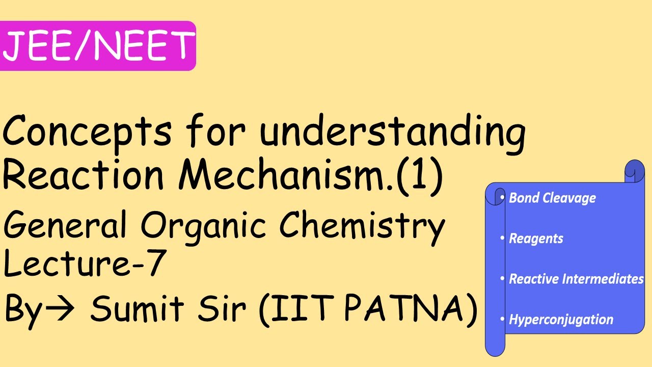 GOC L-7 | CONCEPTS TO UNDERSTAND REACTION MECHANISM | Class 11 | JEE ...
