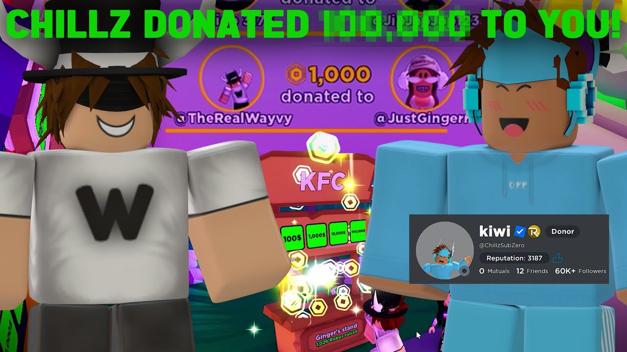 Pls Donate with @ChillzSubZero + DONATING 1,000 ROBUX! - YouTube