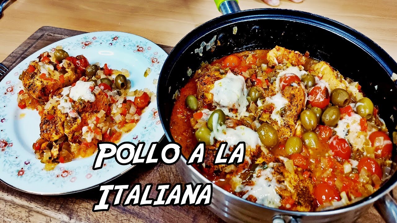 UN DELICIOSO POLLO A LA ITALIANA, MEGA RECETA - YouTube