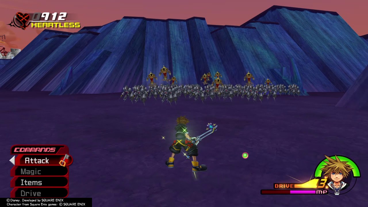 Kh 2 fm lvl 1 bosses 1000 heartless - YouTube