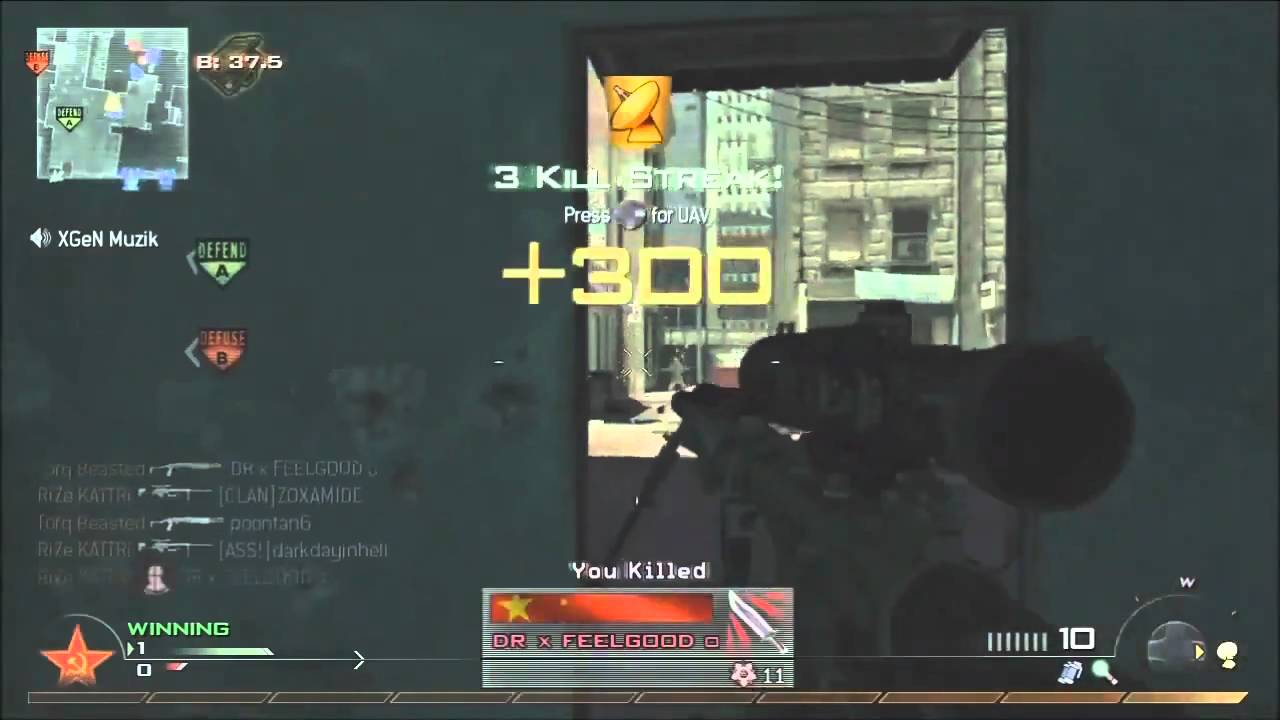Modern Warfare 2 - Intervention - 10 Kill feed in 10 seconds - EPIC ...