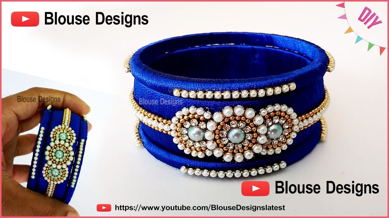 How to make silk thread bangles, thread bangles latest designs, silk ...