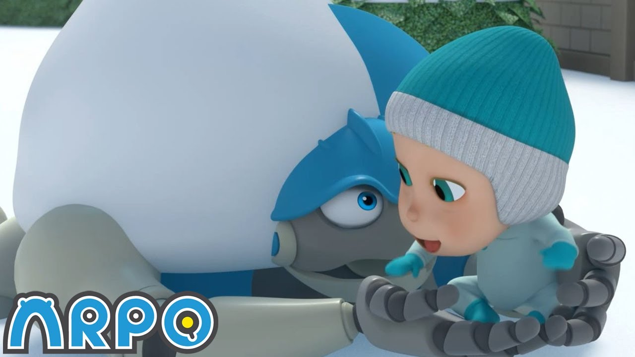 World's Biggest Snowman DISASTER!!!☃️ | ARPO The Robot | Robot Cartoons ...