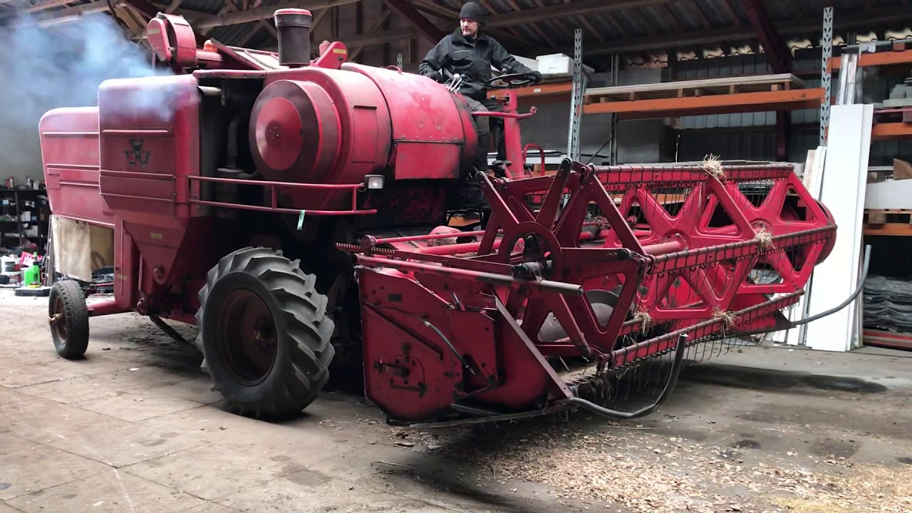 Køb Massey Ferguson 400A mejetærsker på Klaravik.dk - YouTube