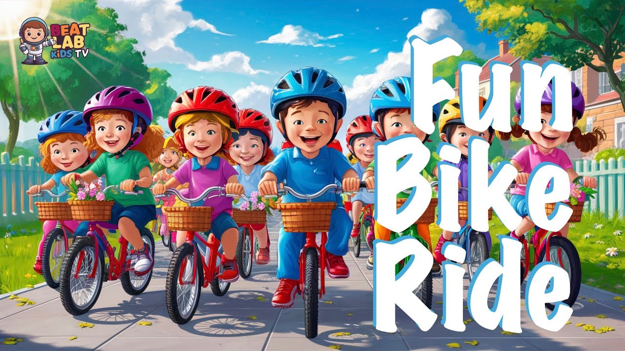 Fun Bike Rides for Kids (Instrumental) | With Playful Cartoon Images ...