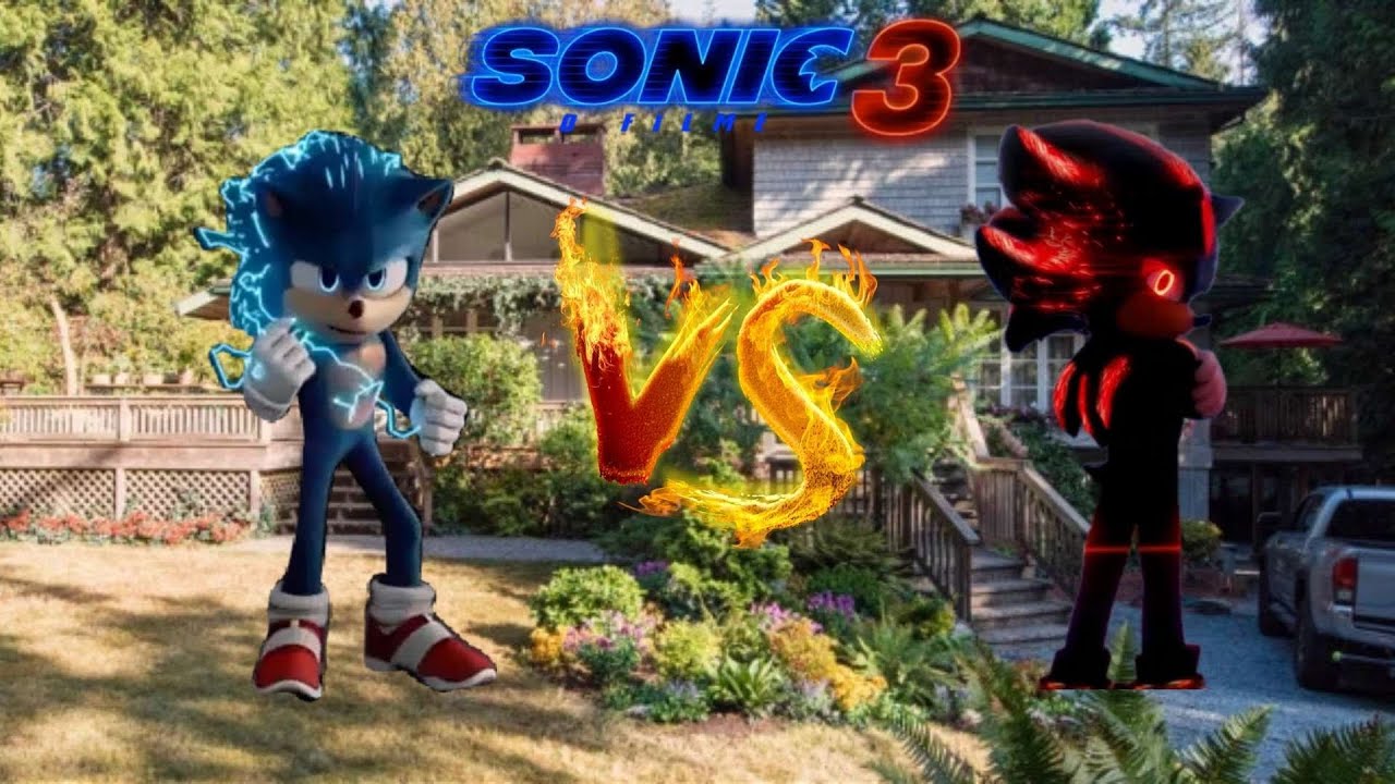Movie Sonic vs. Movie Shadow (Sonic 3 Fanmade Battle by me) - YouTube