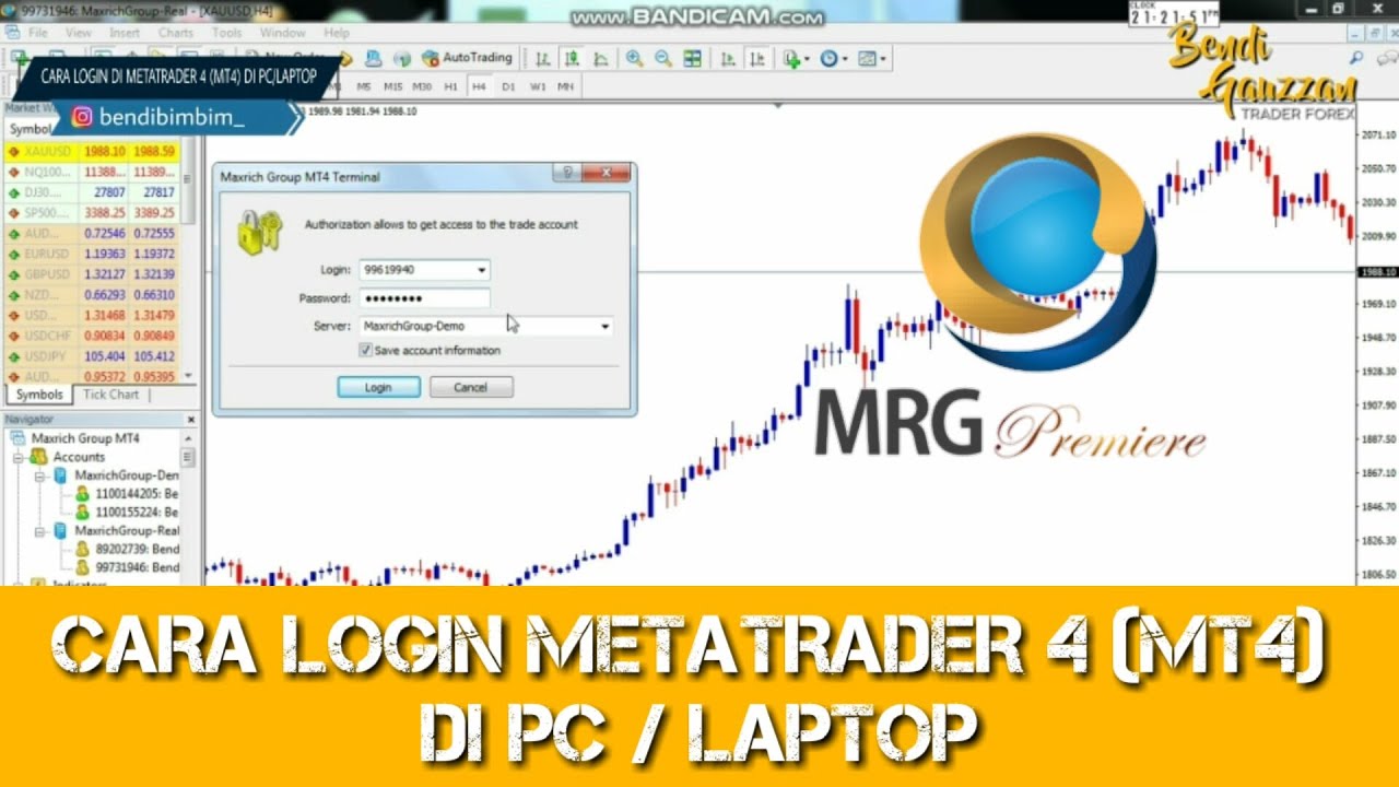 Tutorial Cara Login Metatrader 4 (MT4) MaxrichGroup || Di PC atau ...