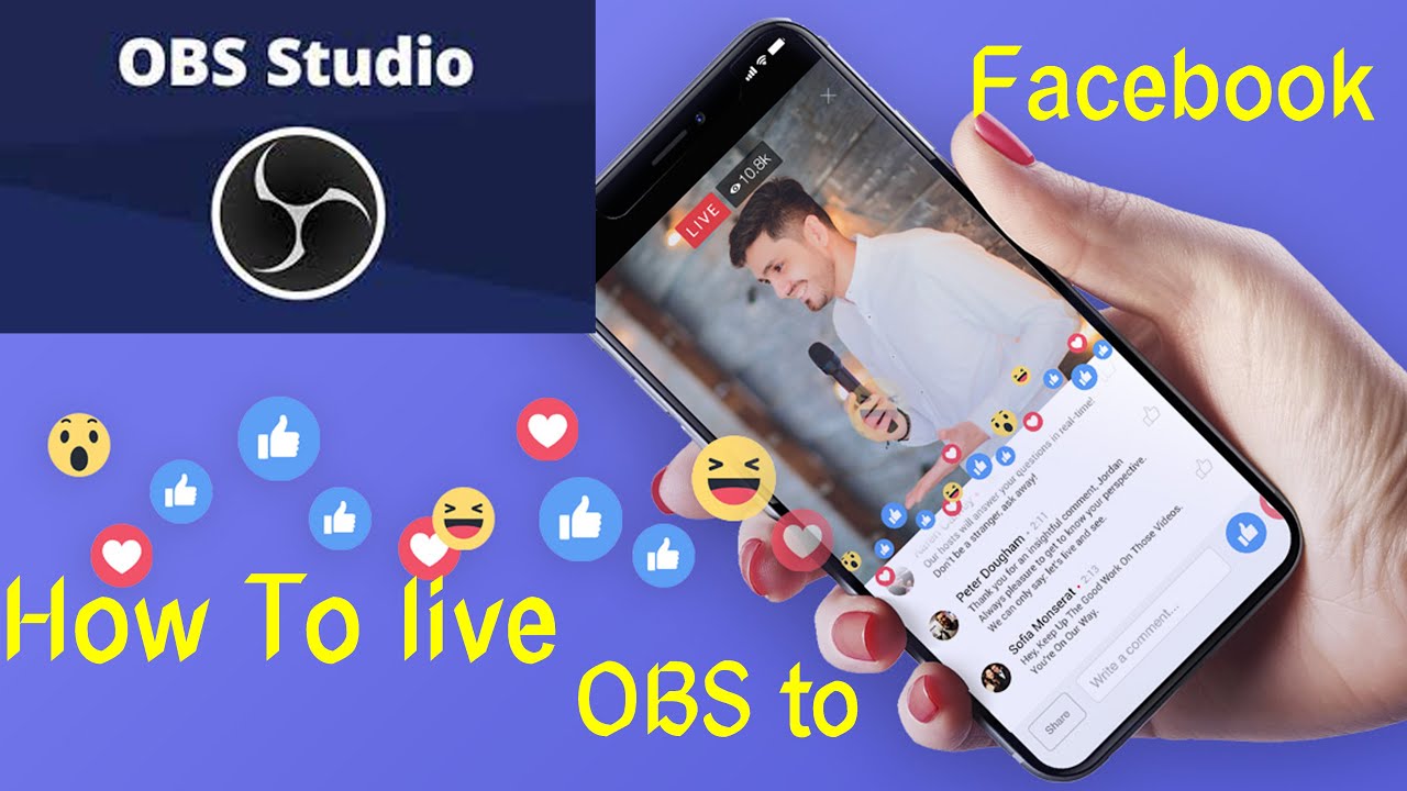 OBS Studio for live | How to live video from OBS To facebook page| របៀប ...