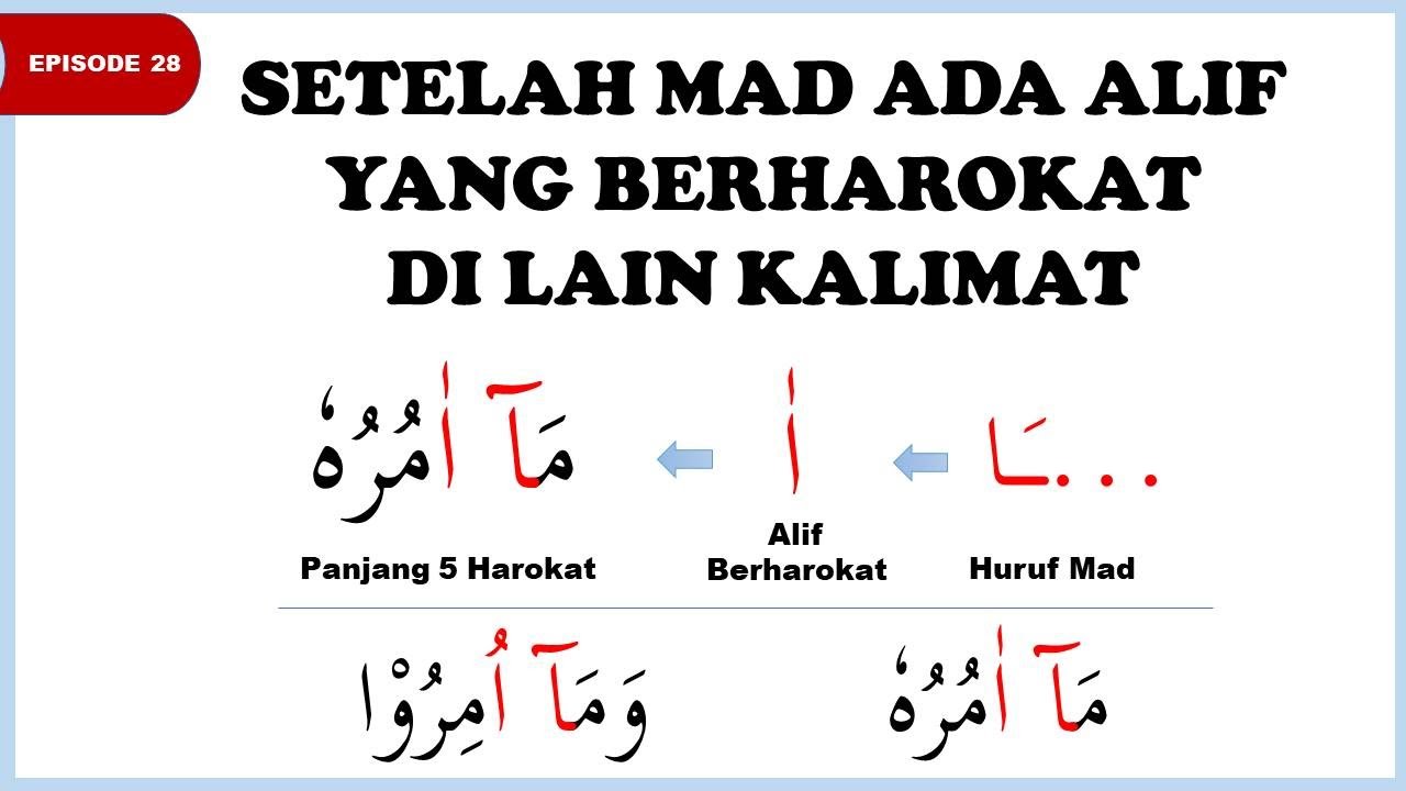 Belajar Bacaan Panjang 5 Harokat ( Mad Jaiz Munfashil) #eps_28 - YouTube