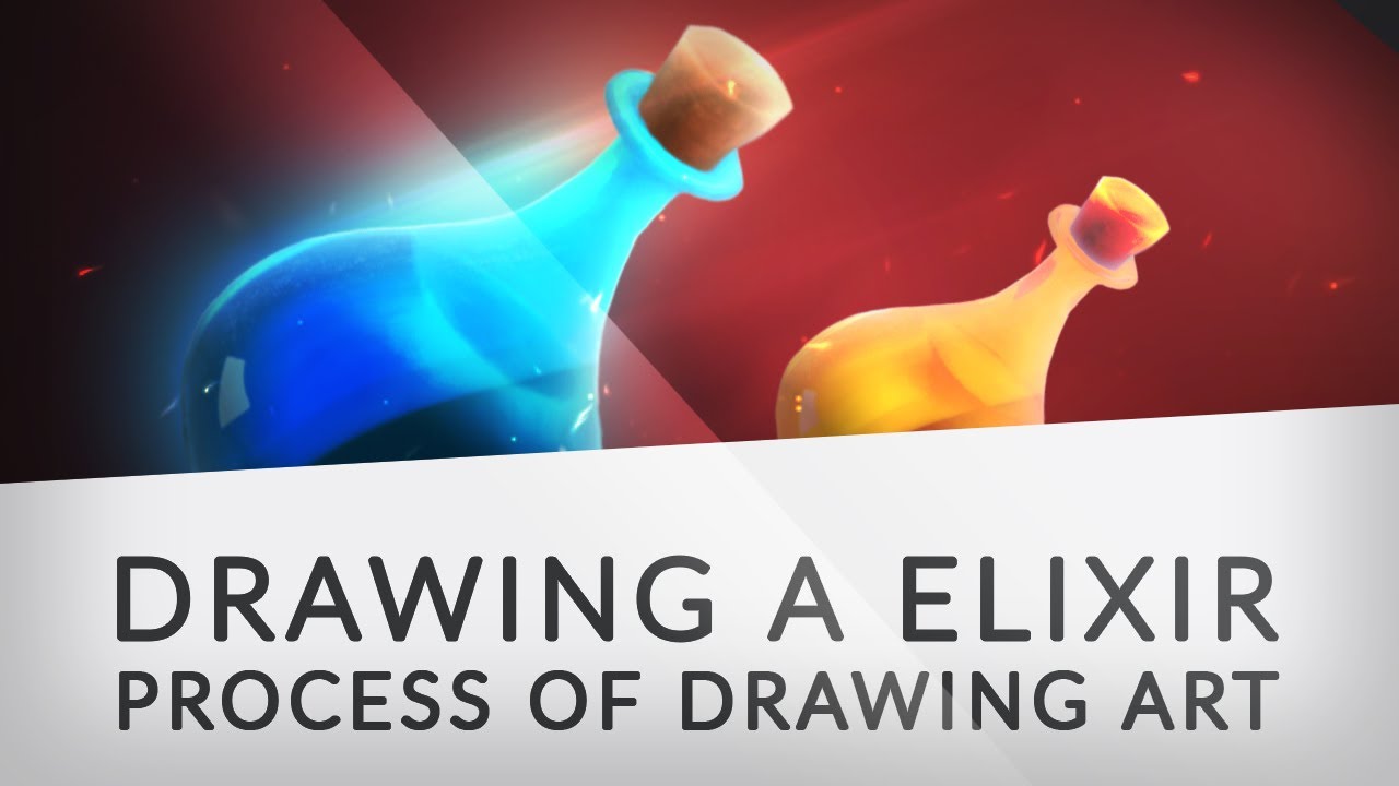 The process of drawing a elixir - YouTube