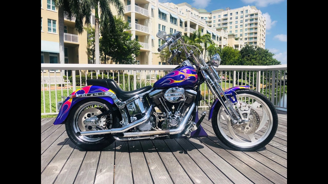 1995 Harley Davidson Springer Softail only 26K miles - YouTube