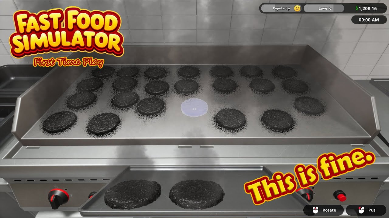 First Time Play | Fast Food Simulator Game | Gameplay - YouTube