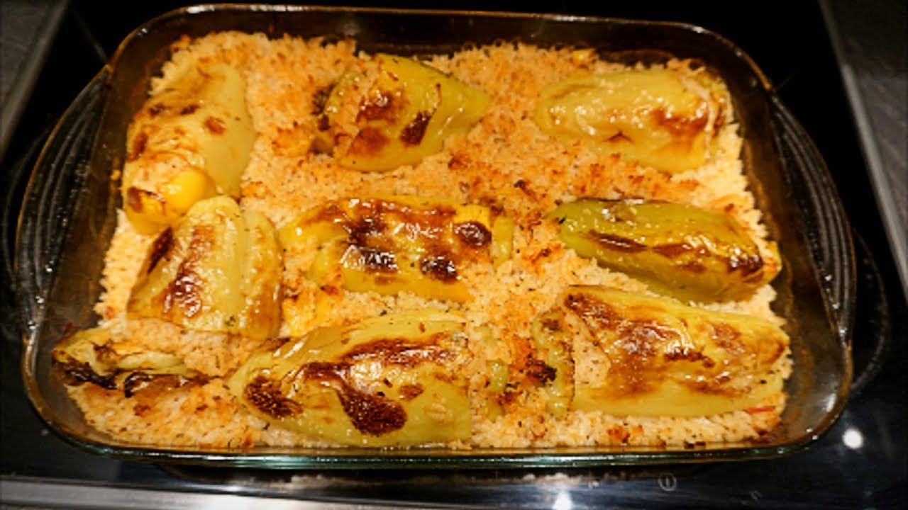 Tave me speca te mbushur me oriz, e thjeshte, pa mish, mos e lini pa ...