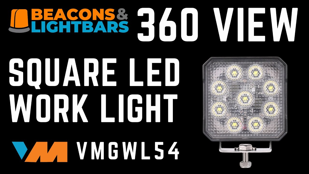 VAN MASTER VMGWL54 WORK LIGHT 360 VEIW - BEACONS AND LIGHTBARS - YouTube