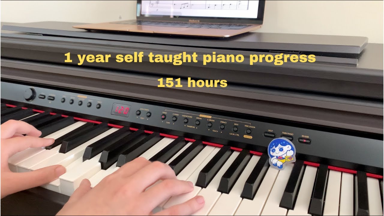 1 year of piano progress | self-taught adult beginner - YouTube