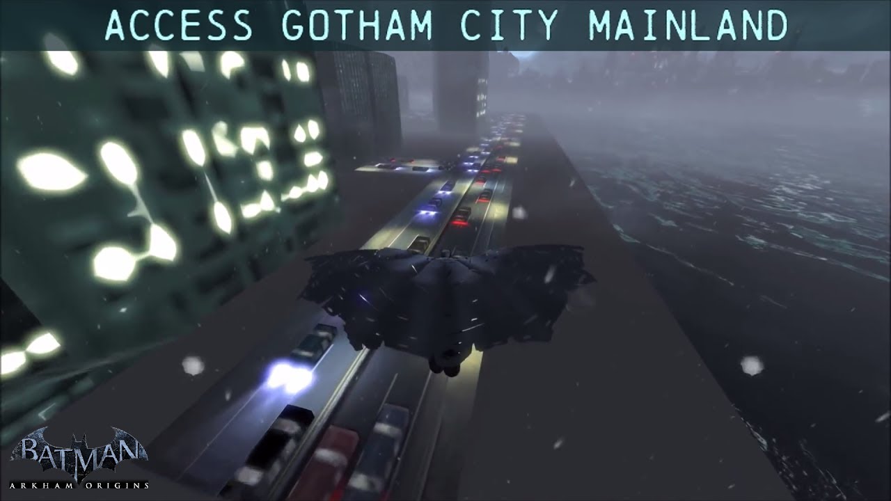 GLITCH; Batman; Arkham Origins; Access Gotham City Mainland - YouTube