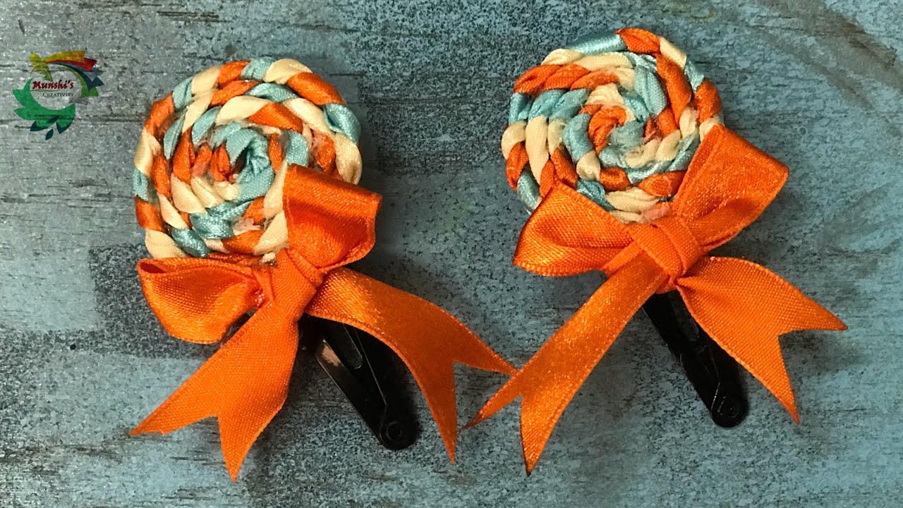 DIY Hair Clip Idea | Hair Clip Making Idea | Handmade Hair Clip - YouTube