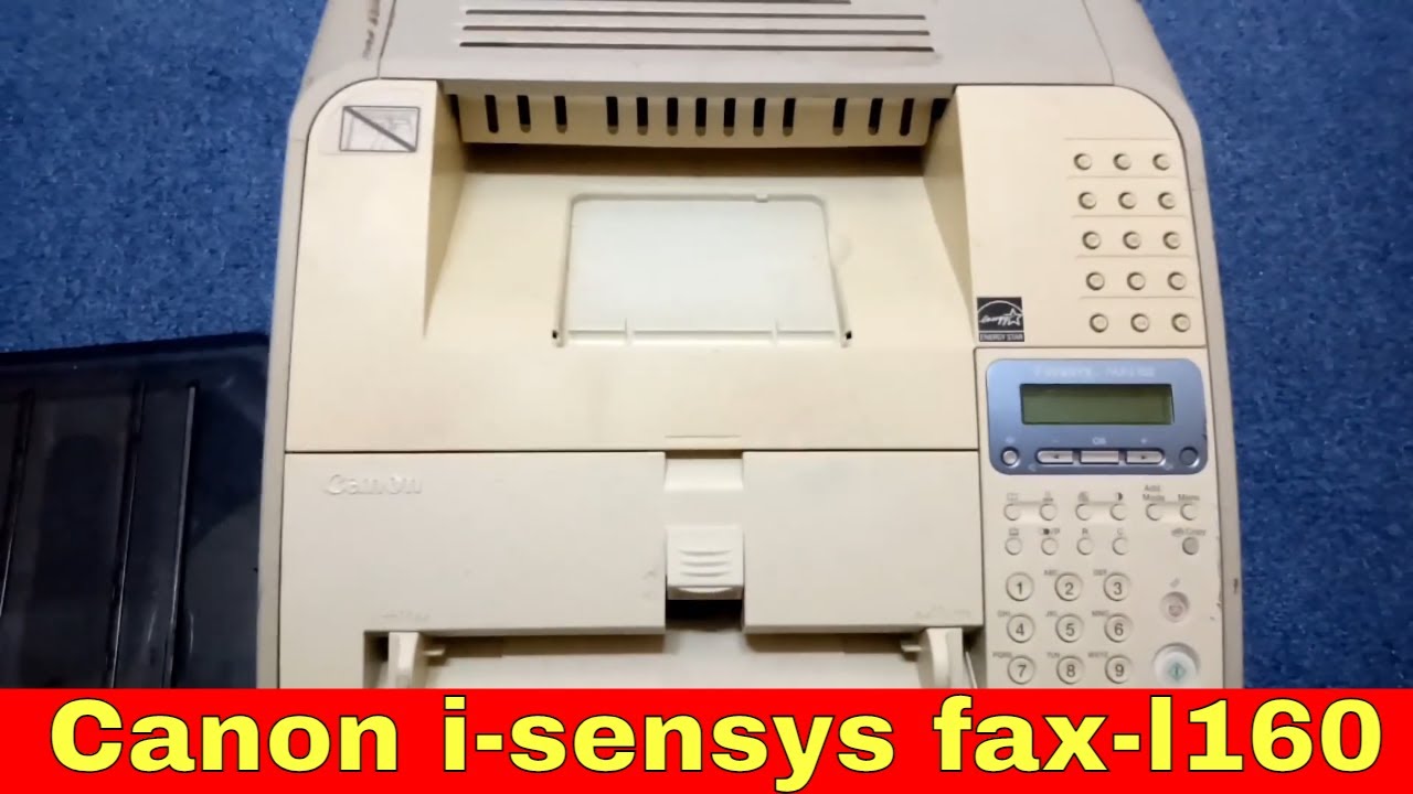 canon i sensys fax l160 printer original Device overview - YouTube