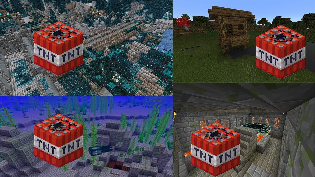 Destruyendo cada estructura con TNT - YouTube