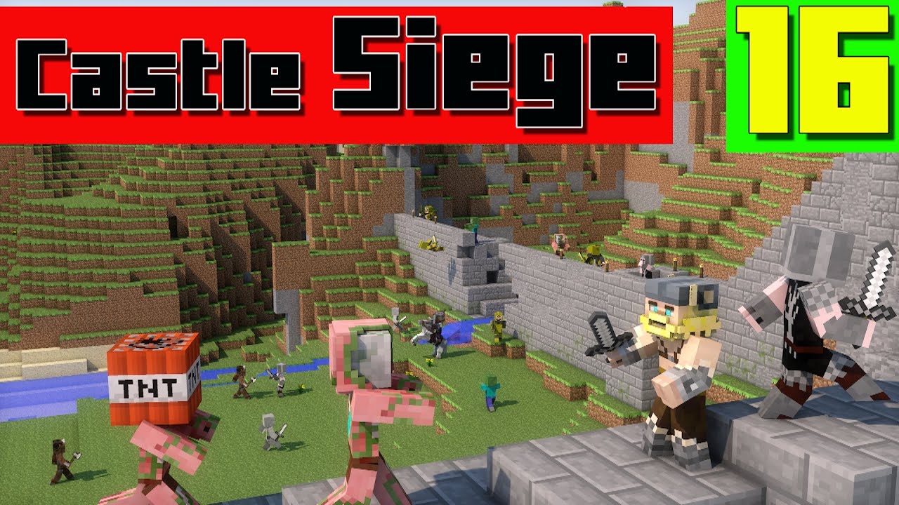 Mini-jeu Minecraft - CASTLE SIEGE - NOUVELLE MAP #16 - royleviking ...