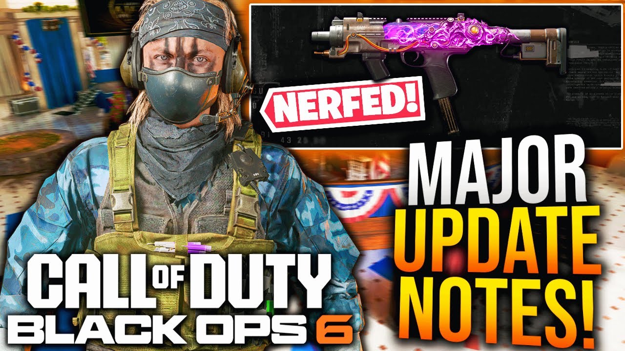 Black Ops 6: Major UPDATE PATCH NOTES! Big MOVEMENT CHANGES, WEAPON ...