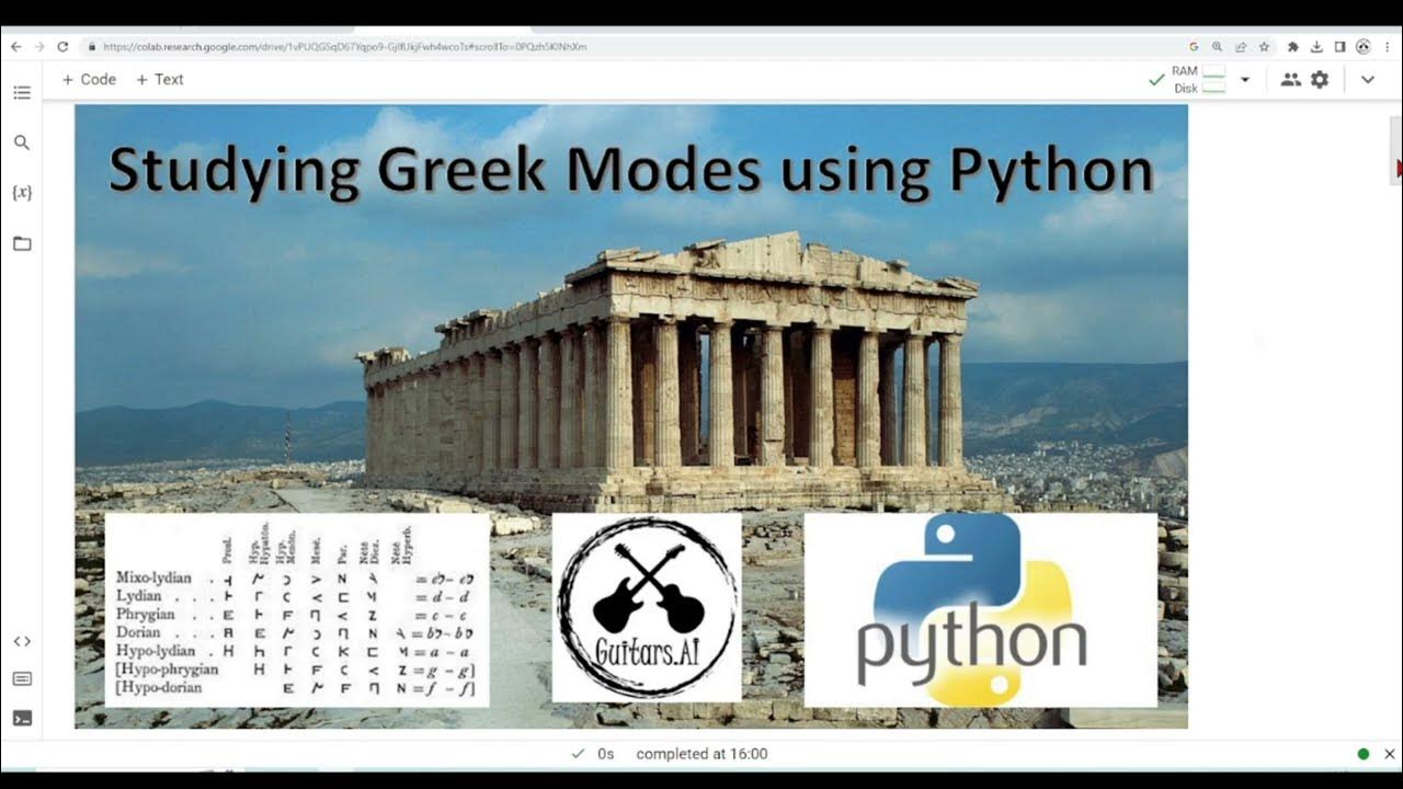 Introduction to Greek Modes - Studying Music Greek Modes using Python ...