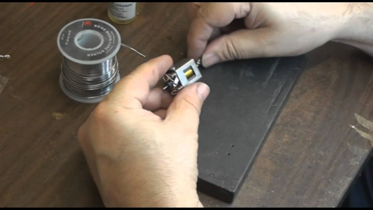 Soldering on a spin proof pinion by Mick A. of Slot Car City - YouTube