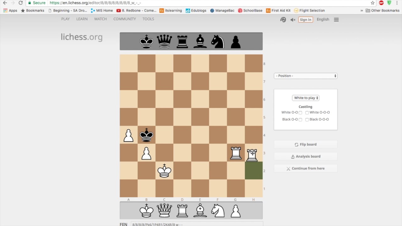 Checkmate with 2 rooks - YouTube