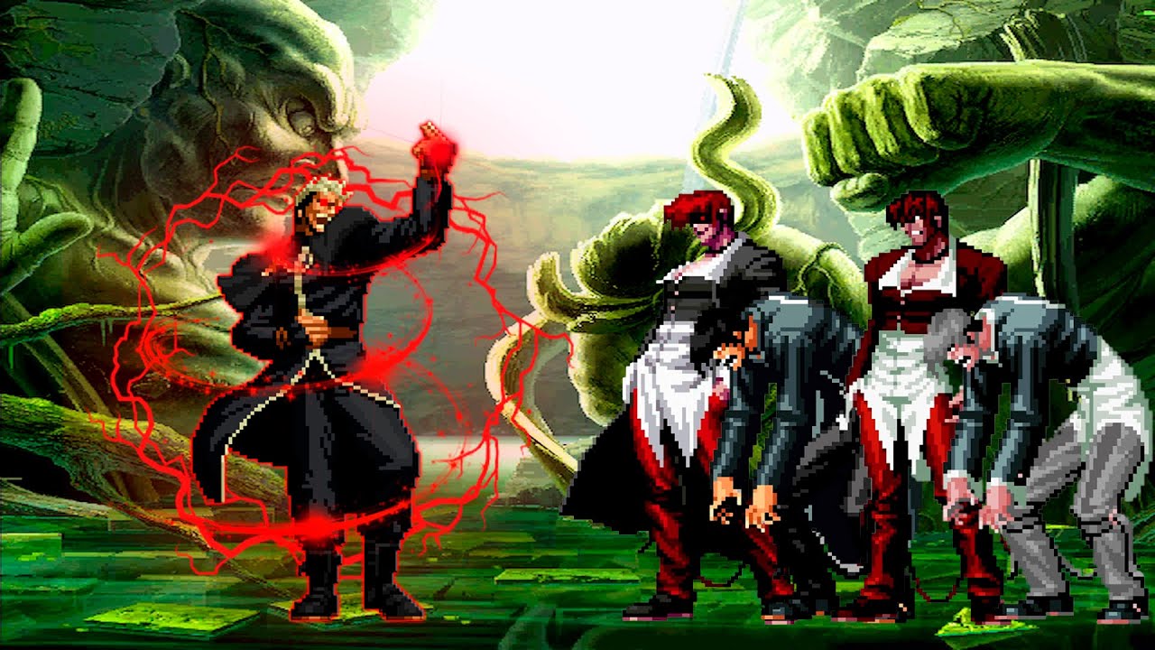 [KOF Mugen] Priest Goenitz vs Orochi Iori Team - YouTube