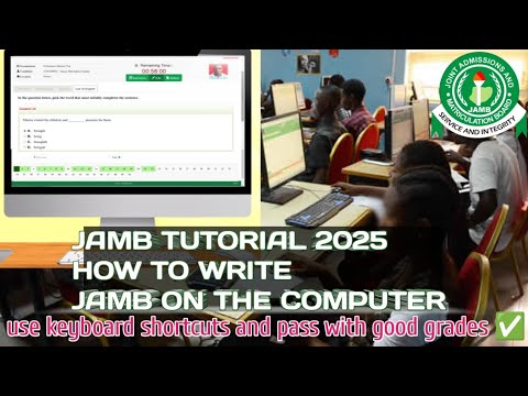 How To Write a Jamb Exam On The Computer | Jamb Tutorial 2025 - YouTube