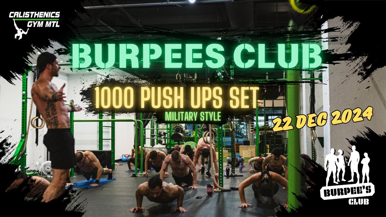 Military style workout Fatburn Burpees Crazy Set Dec 22th - YouTube