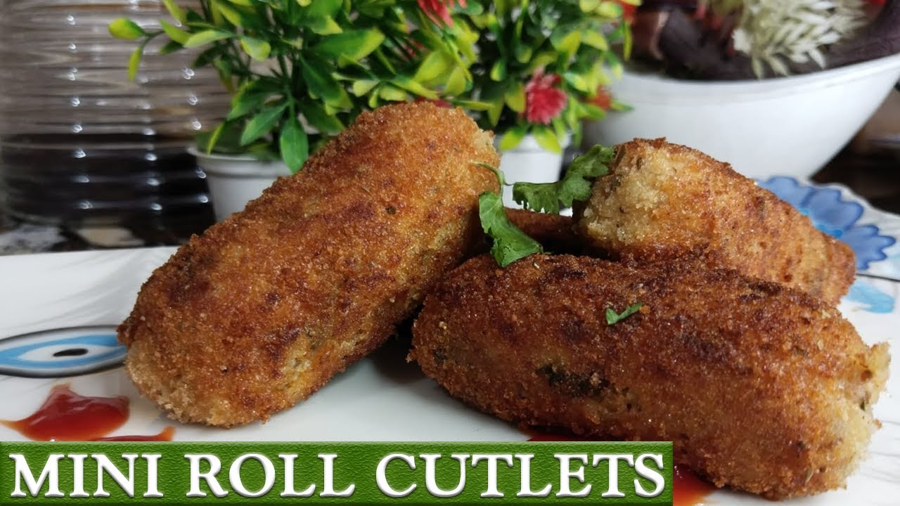 Mini Potato Roll Cutlets | Mini Cutlets | Mini Roll Cutlets | Mini Roll ...