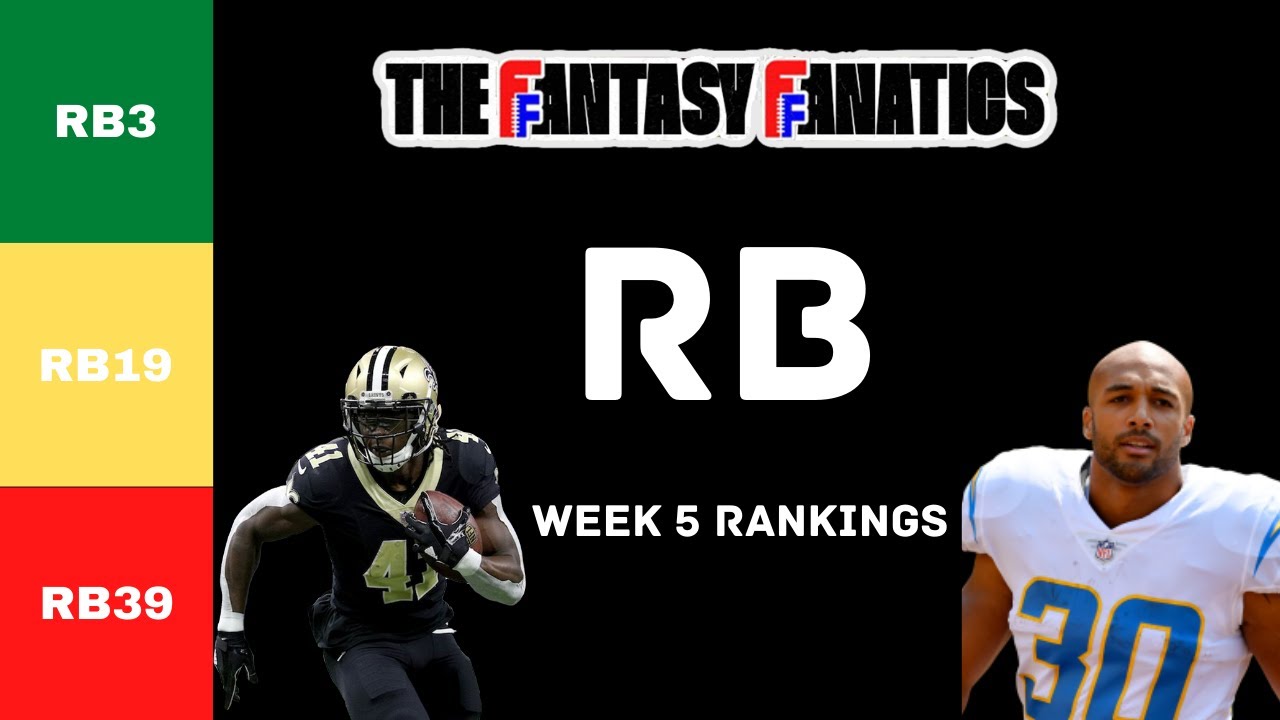 Week 5 Fantasy Football Running Back Rankings | The Fantasy Fanatics ...