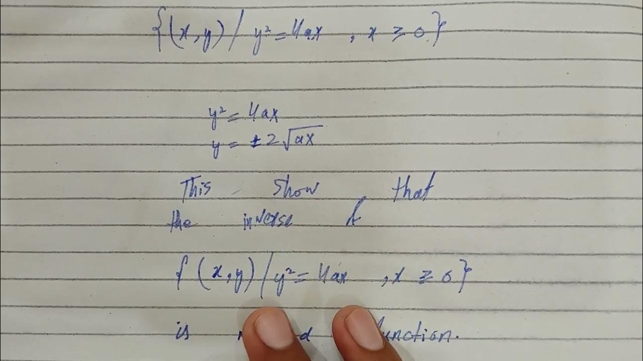 11th Class Math || Ch 2 Sets, Functions & Groups || Exercise 2.6 Question 4 - YouTube