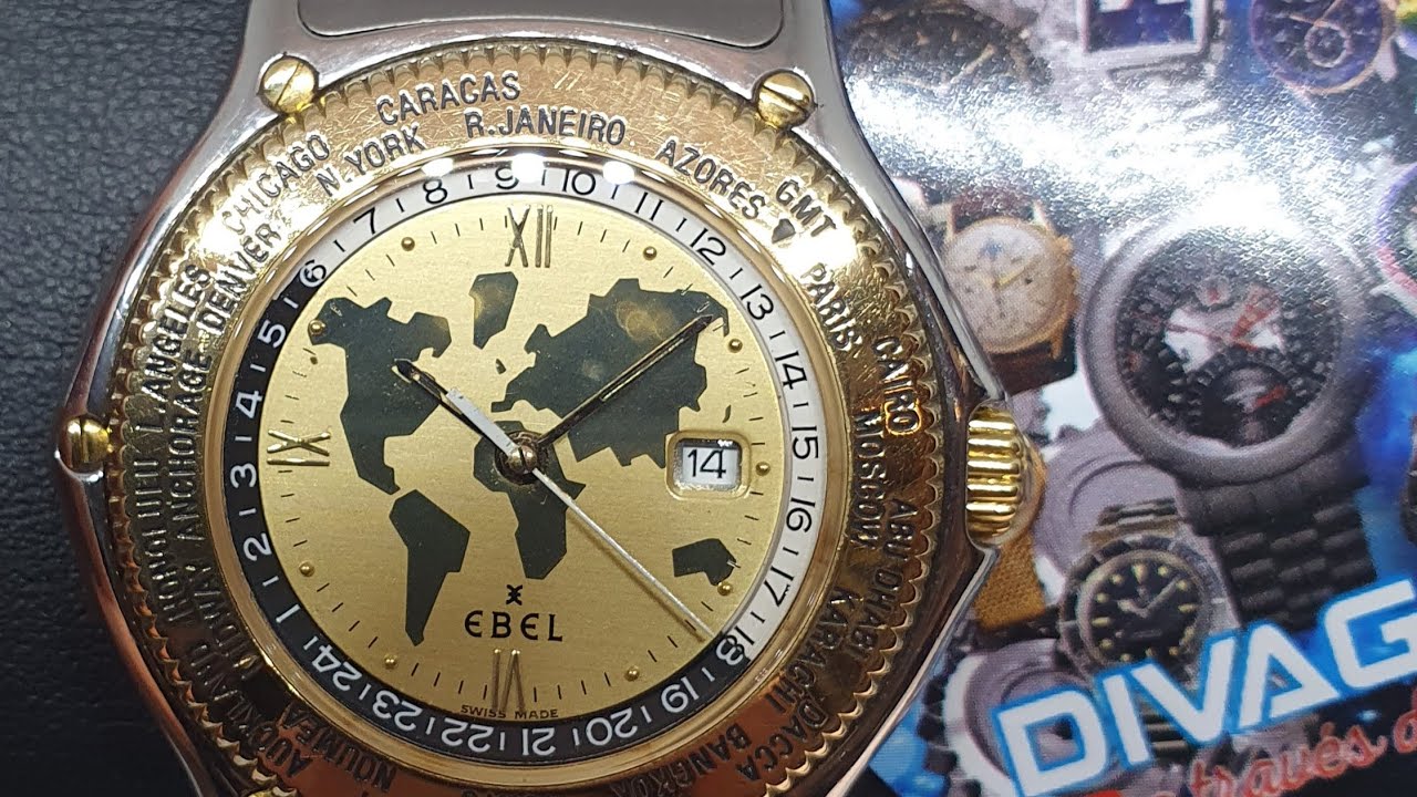 Reloj Ebel Voyager World time GMT Automático Acero Oro 18k mazizo(Bisel ...