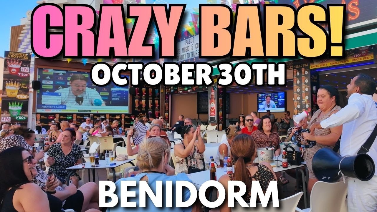 Benidorm - JAM-PACKED Bars, Pubs & Crazy Crowds! 😱🔥┃The Strip & Levante ...