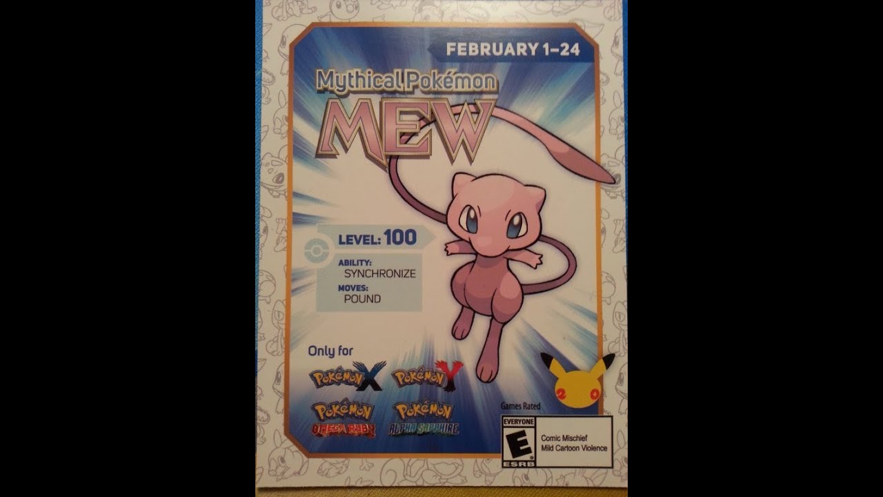Mew Gamestop Distribution event - YouTube