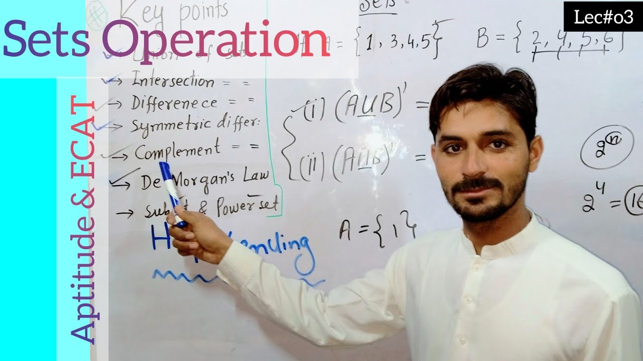 Sets Operations ll Sixth to Intermediate ll For all aptitude test - YouTube