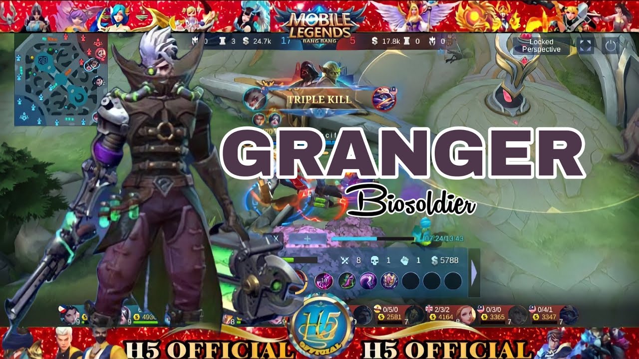 Granger with Biosoldier Skin Gameplay, MVP of the Battle in H5 Official ...