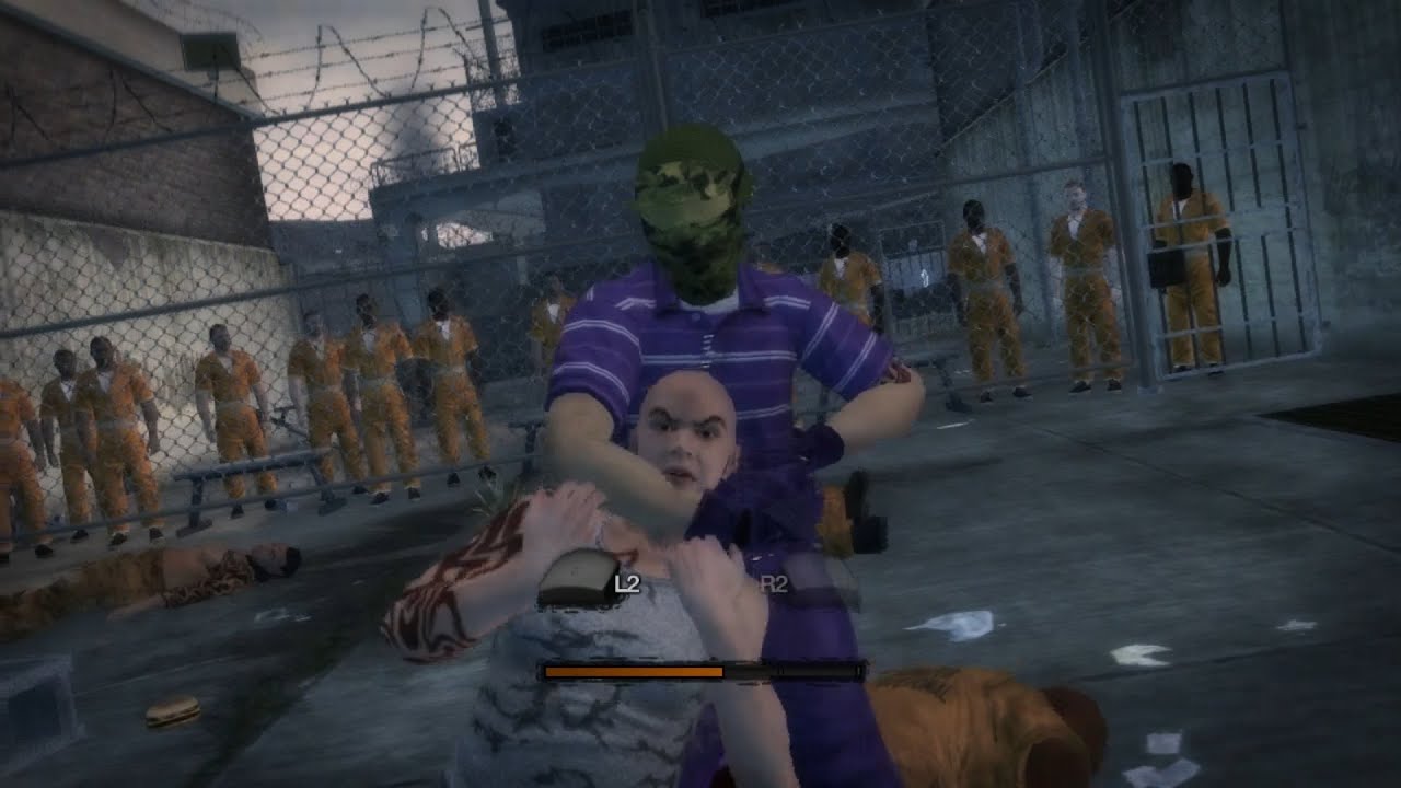 Saints Row 2 - PS3 - Fight Club - Stilwater Prison Level 6 (Blind ...