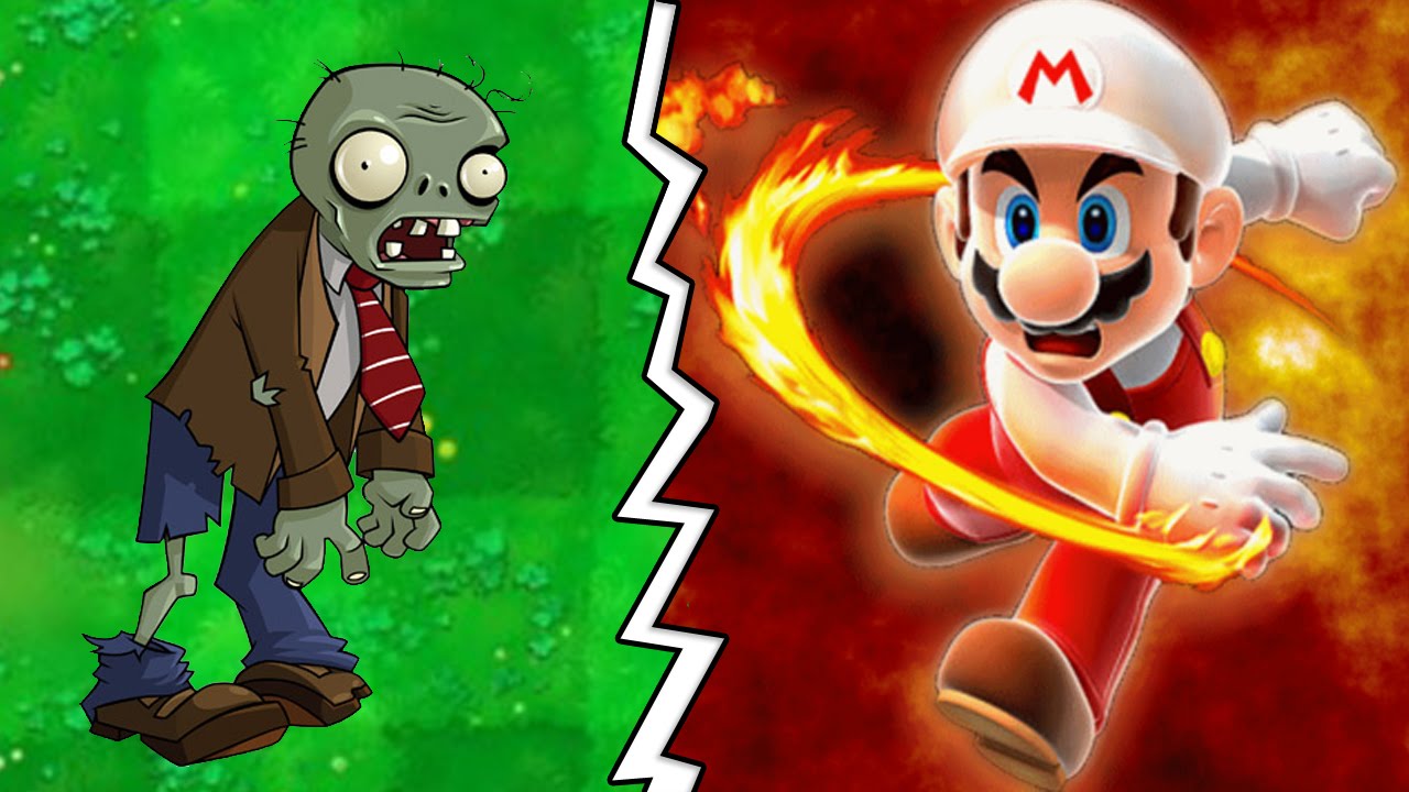 Mario Vs Plants Vs Zombies - YouTube