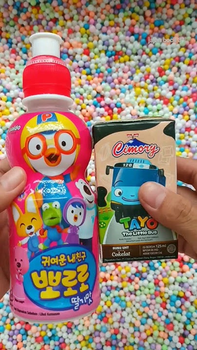 mencari dan menemukan jajanan paldo pororo, susu Cimory tayo chocolate di dalam kardus #jajanan ...