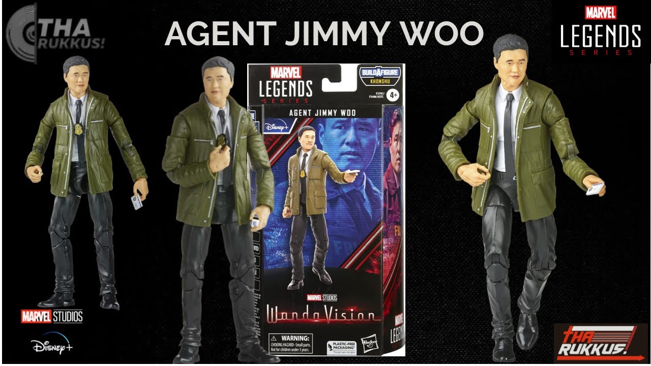 Marvel Legends Agent Jimmy Woo Disney Plus "Khonshu" Wave Review! - YouTube